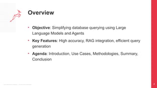 Chat with Data Tool using LLM Agents and Langchain | PPTX