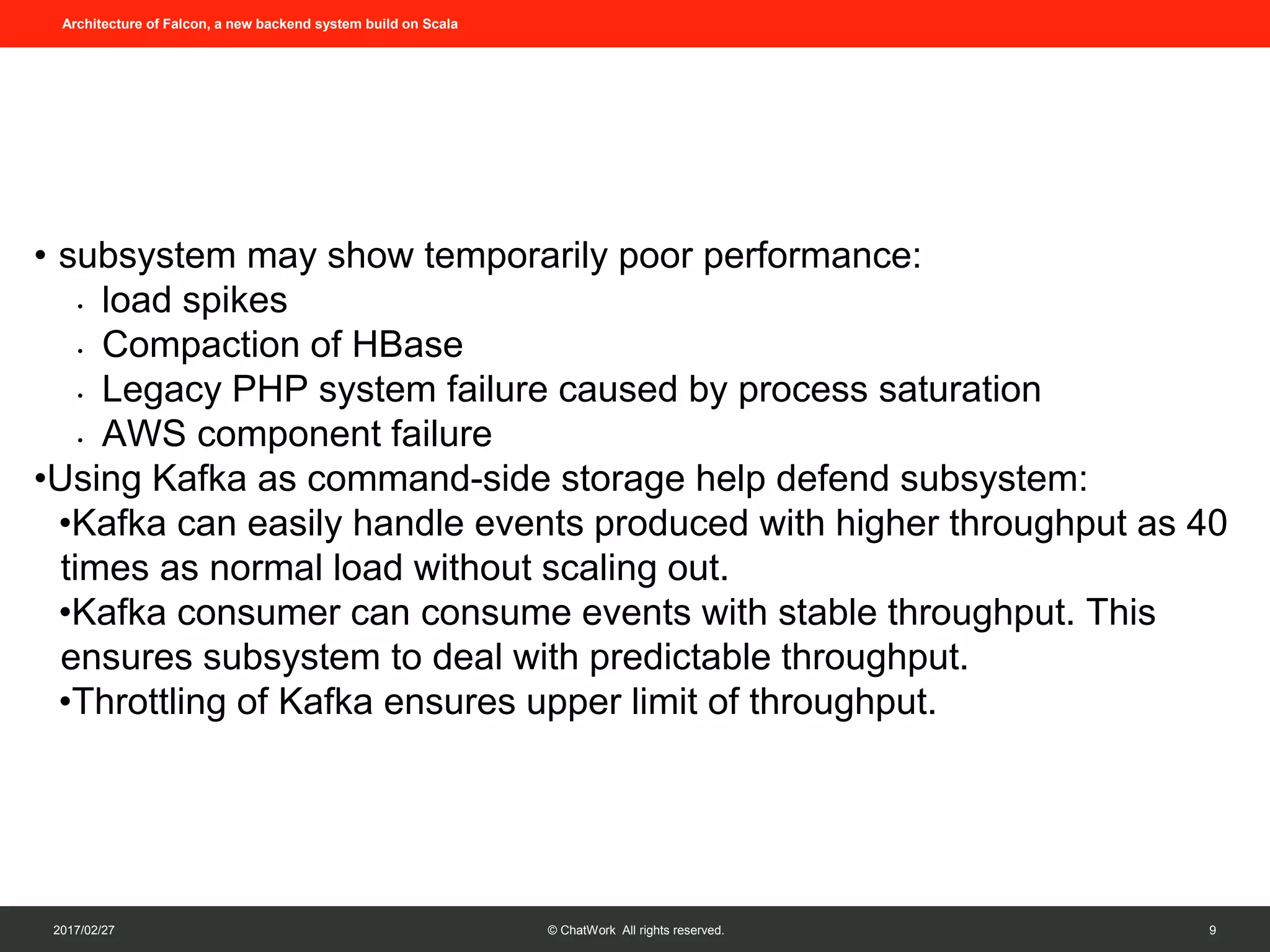Architecture of Falcon, a new chat messaging backend system build on Scala | PPT