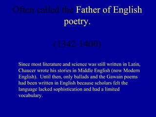 Chaucer | PPT
