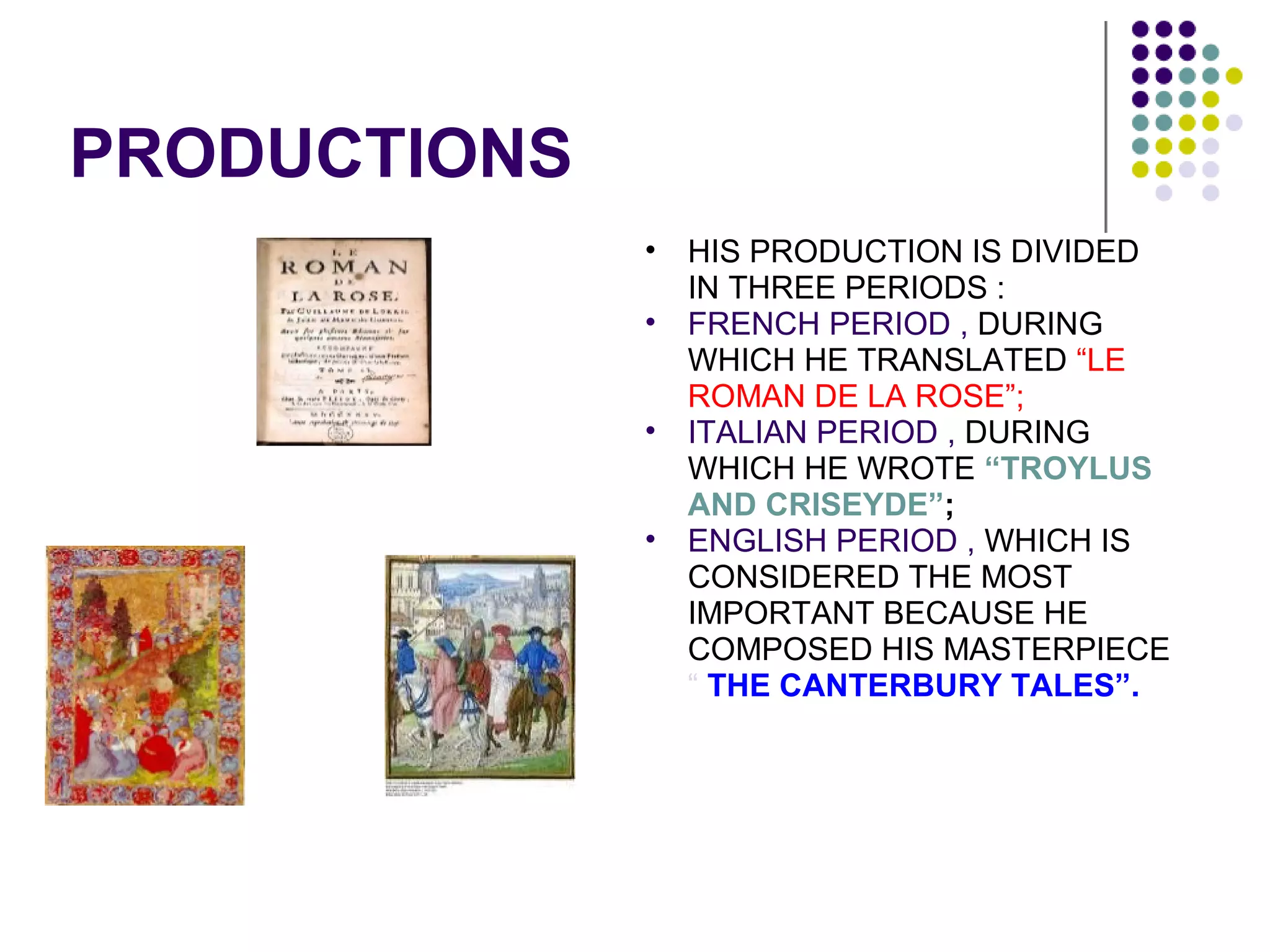 Chaucer the Father of English literature | PPT