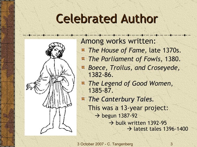 Chaucer Canterbury Tales | PPT