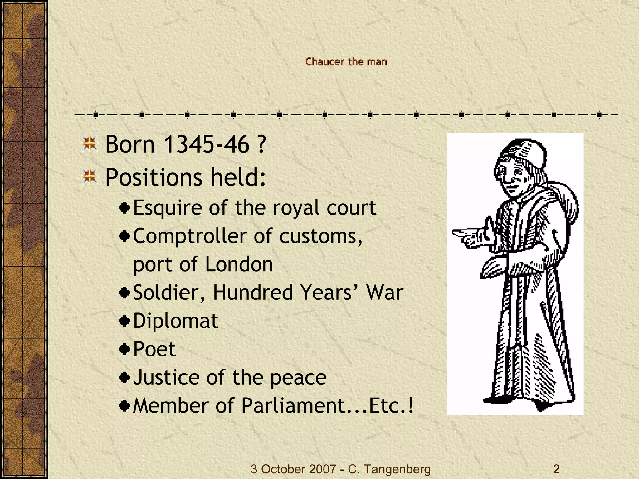 Chaucer & Canterbury Tales Intro Lesson | PPT