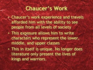 The English Literature during Medieval Period | PPTX