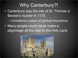 Chaucer and Pilgrimage Powerpoint | PPT