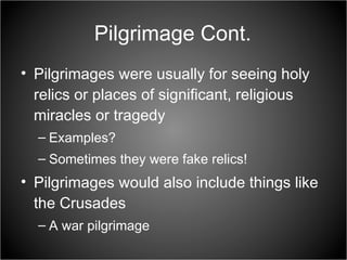 Chaucer and Pilgrimage Powerpoint | PPT
