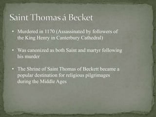 Middle Ages, Chaucer, and The Canterbury Tales | PPT