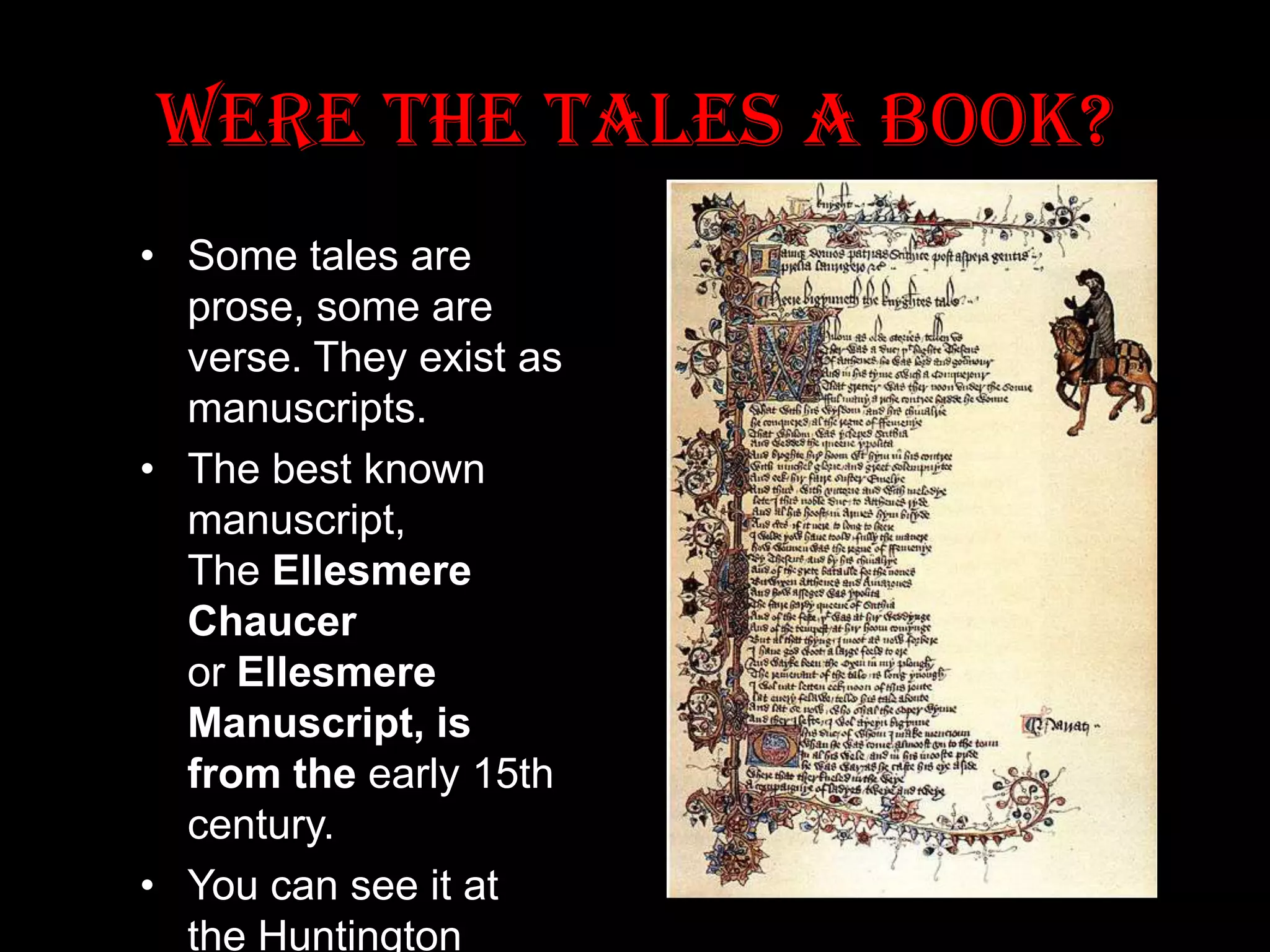 Chaucer’s Canterbury Tales | PPTX
