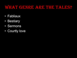 Chaucer’s Canterbury Tales | PPTX