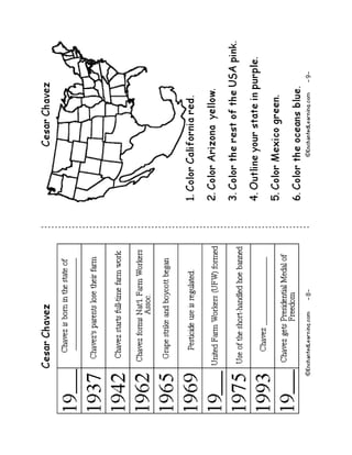 Cesar Chavez booklet | PDF | Books and Literature