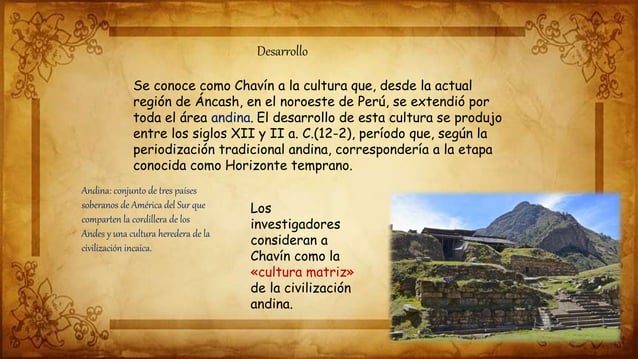 Presentación de La Cultura Chavín con Datos curiosos | PPT