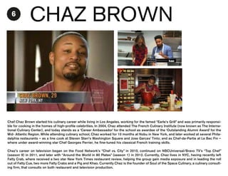 Chef Chaz Brown One Sheet | PDF