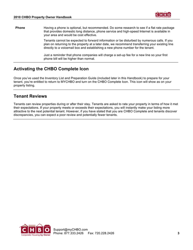 CHBO Handbook Checklist | PDF | Bath and Shower | Personal Care