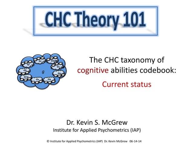 CHC Theory Codebook 1: Cognitive definitions | PPTX | Science
