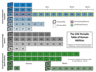CHC Theory Codebook 1: Cognitive definitions | PPTX