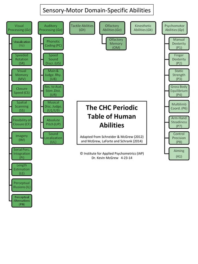CHC Theory Codebook 2: Cognitive definitions | PPT | Science