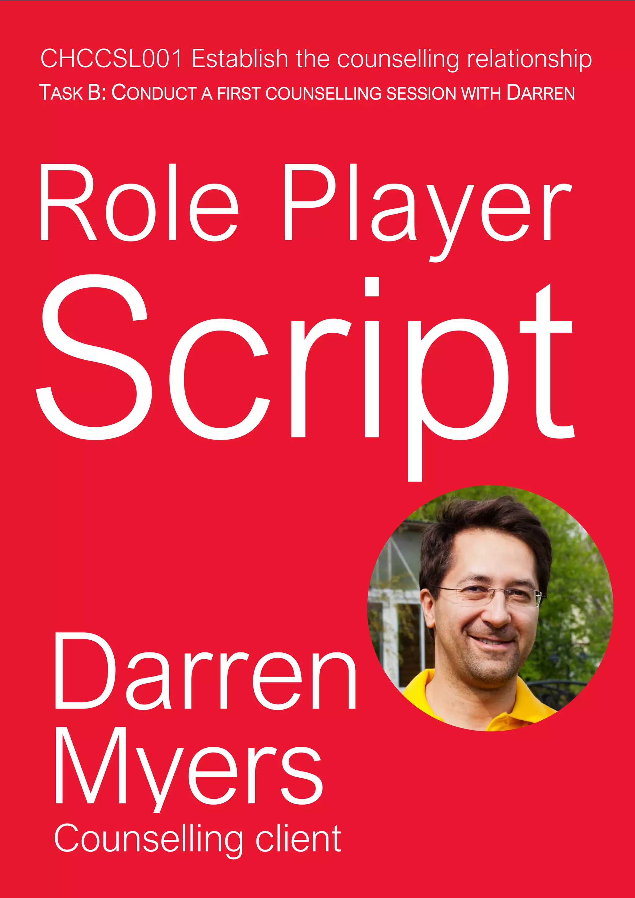 Reimagine Role Plays (CHCCSL001) | PDF | Mental Health | Diseases and ...