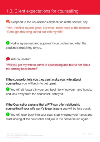 Reimagine Role Plays (CHCCSL001) | PDF | Mental Health | Diseases and ...