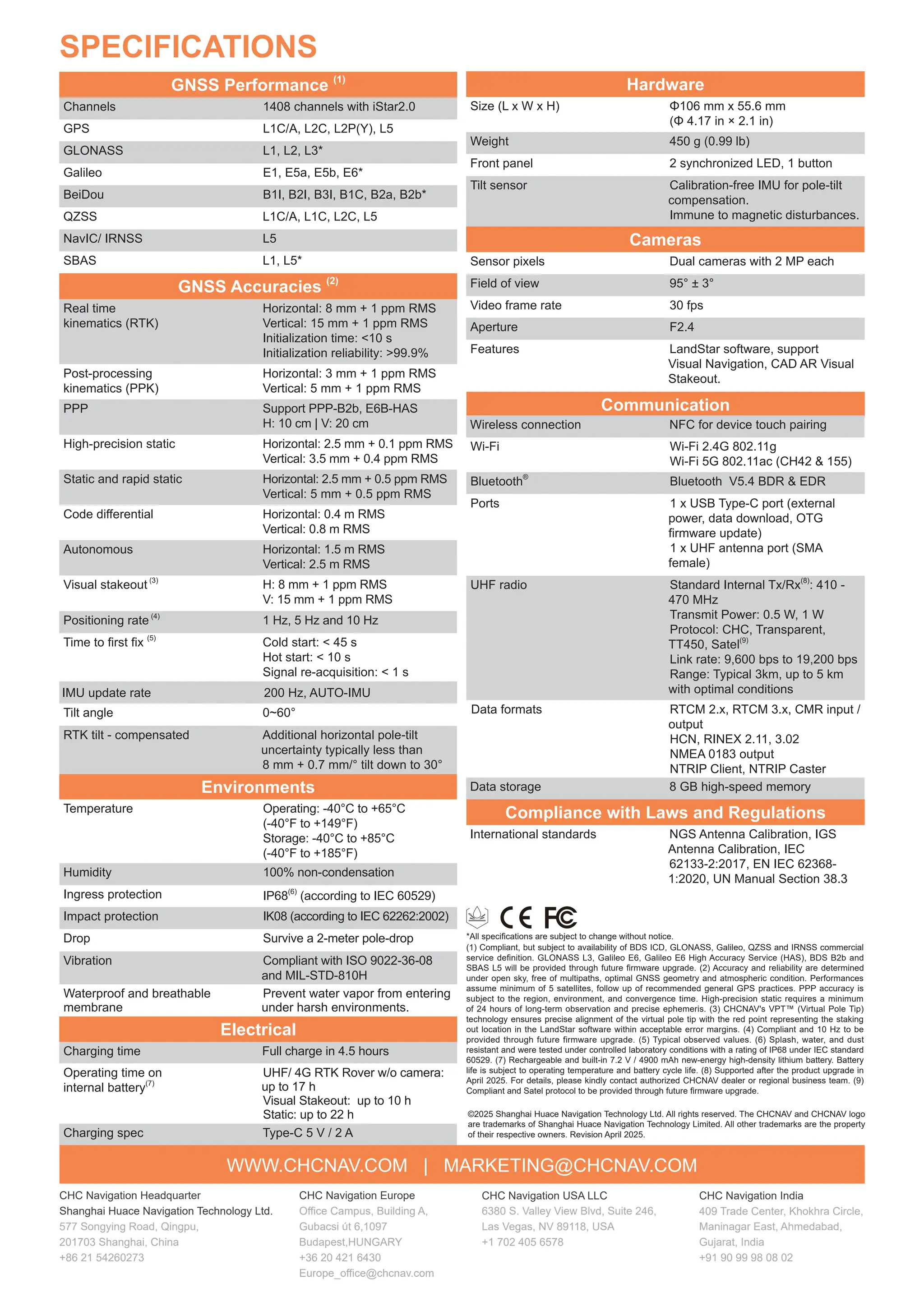 JUAL GPS Geodetik CHCNav i76 IMU RTK-GNSS | PDF