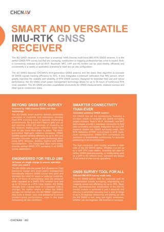 Jual CHCNAV i83 Smart IMU-RTK GNSS with Robust Connectivity | PDF