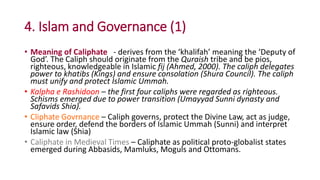 Islamic World, Governance and Economy | PPT