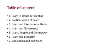 Islamic World, Governance and Economy | PPT