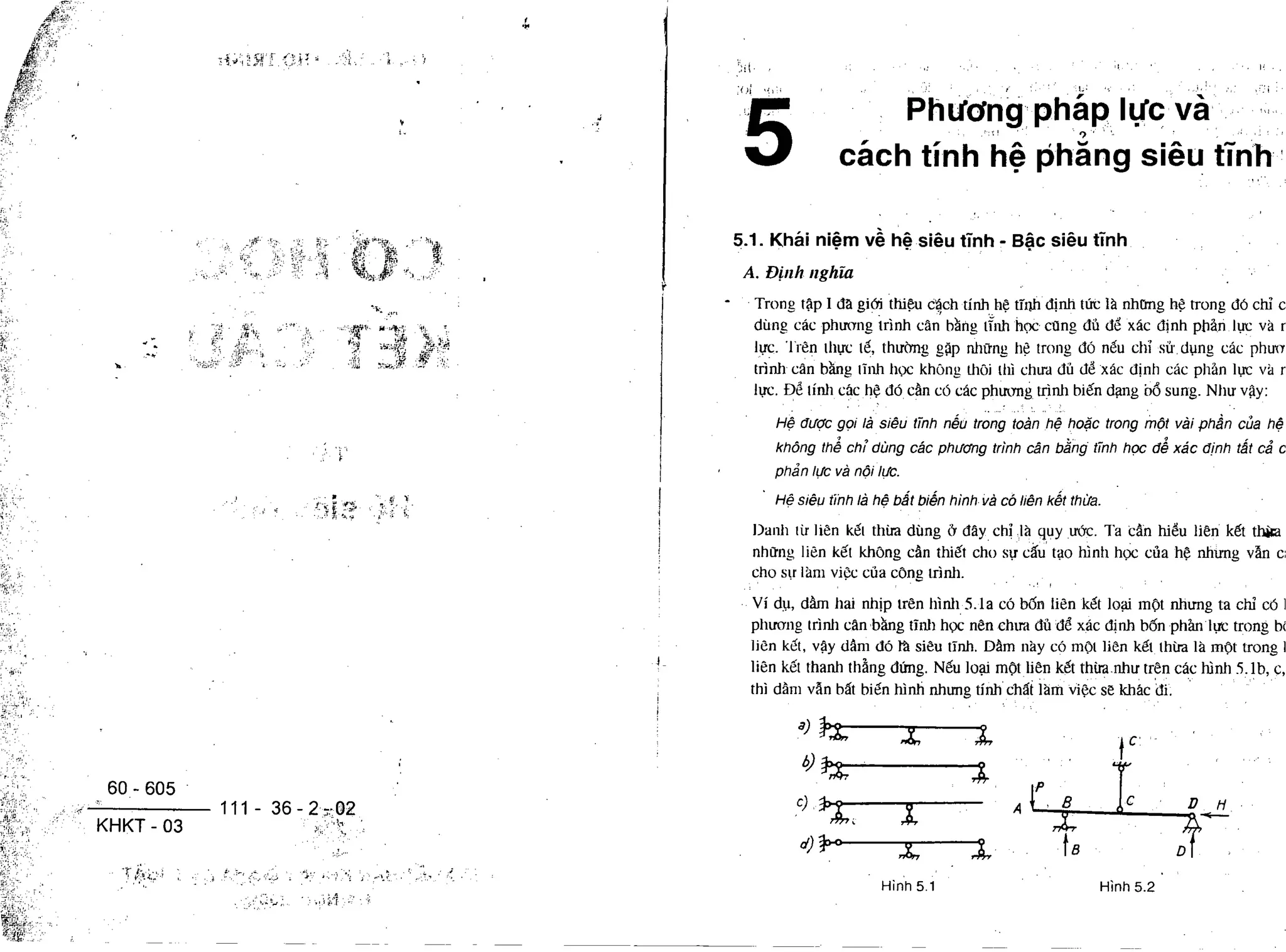 Cơ học kết cấu t.2 - hệ siêu tĩnh - lều thọ trình | PDF