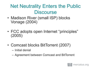 Net Neutrality and the Future of the Internet | PPTX