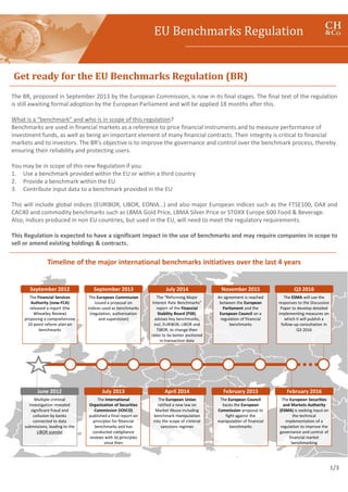 Chappuis Halder - EU Benchmark Regulation threepager - May 2016 | PDF