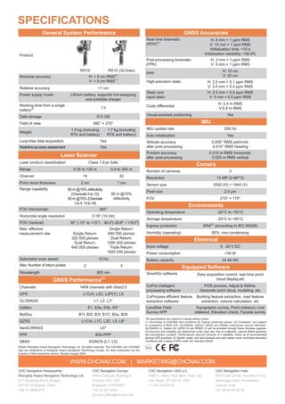 Jual CHCNAV RS10Handheld SLAM 3D Laser Scanner + GNSS RTK | PDF