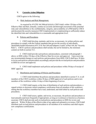 Catholic Health Care Services Resolution Agreement and Corrective ...