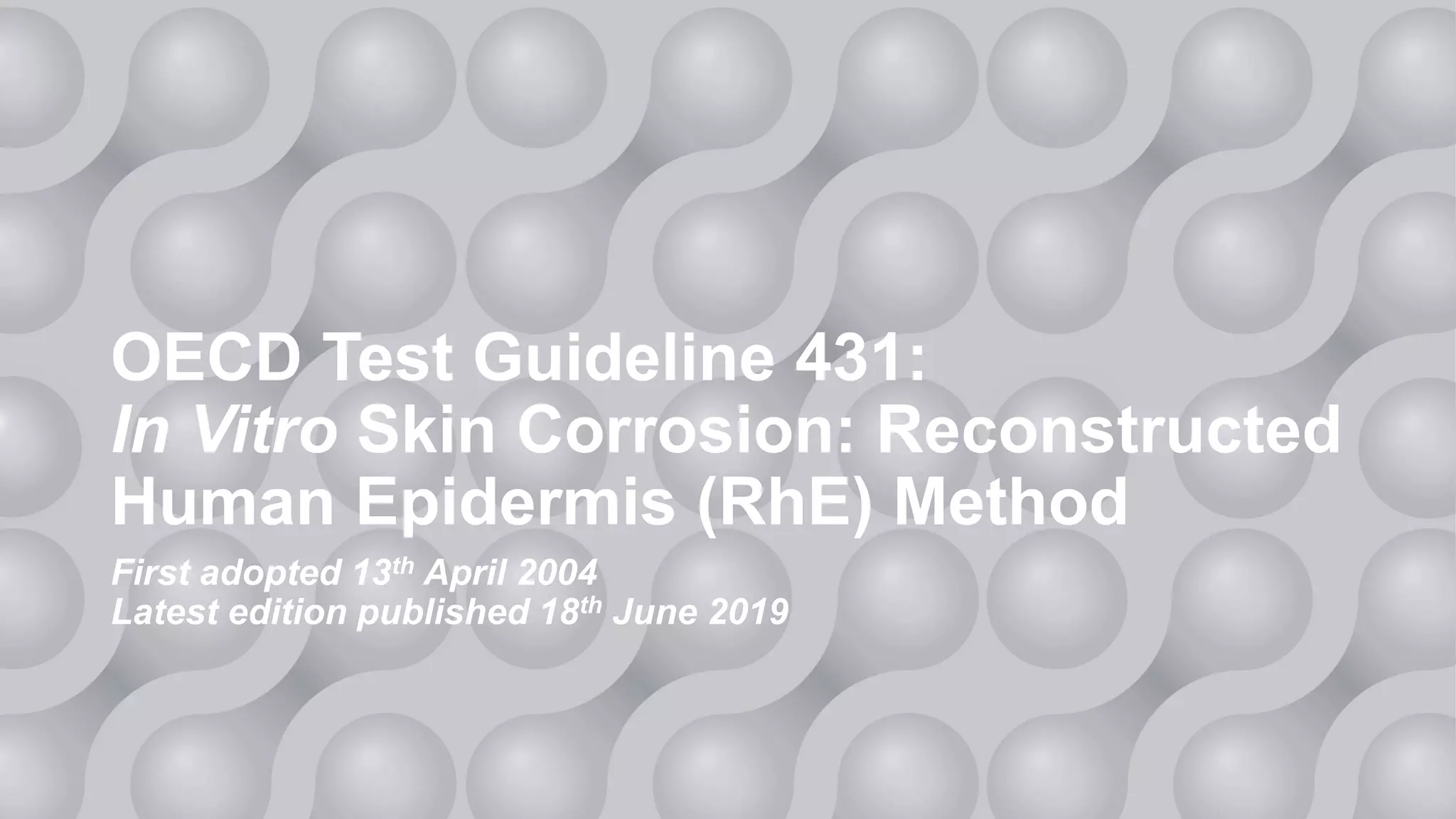 In vitro skin corrosion test methods | PDF