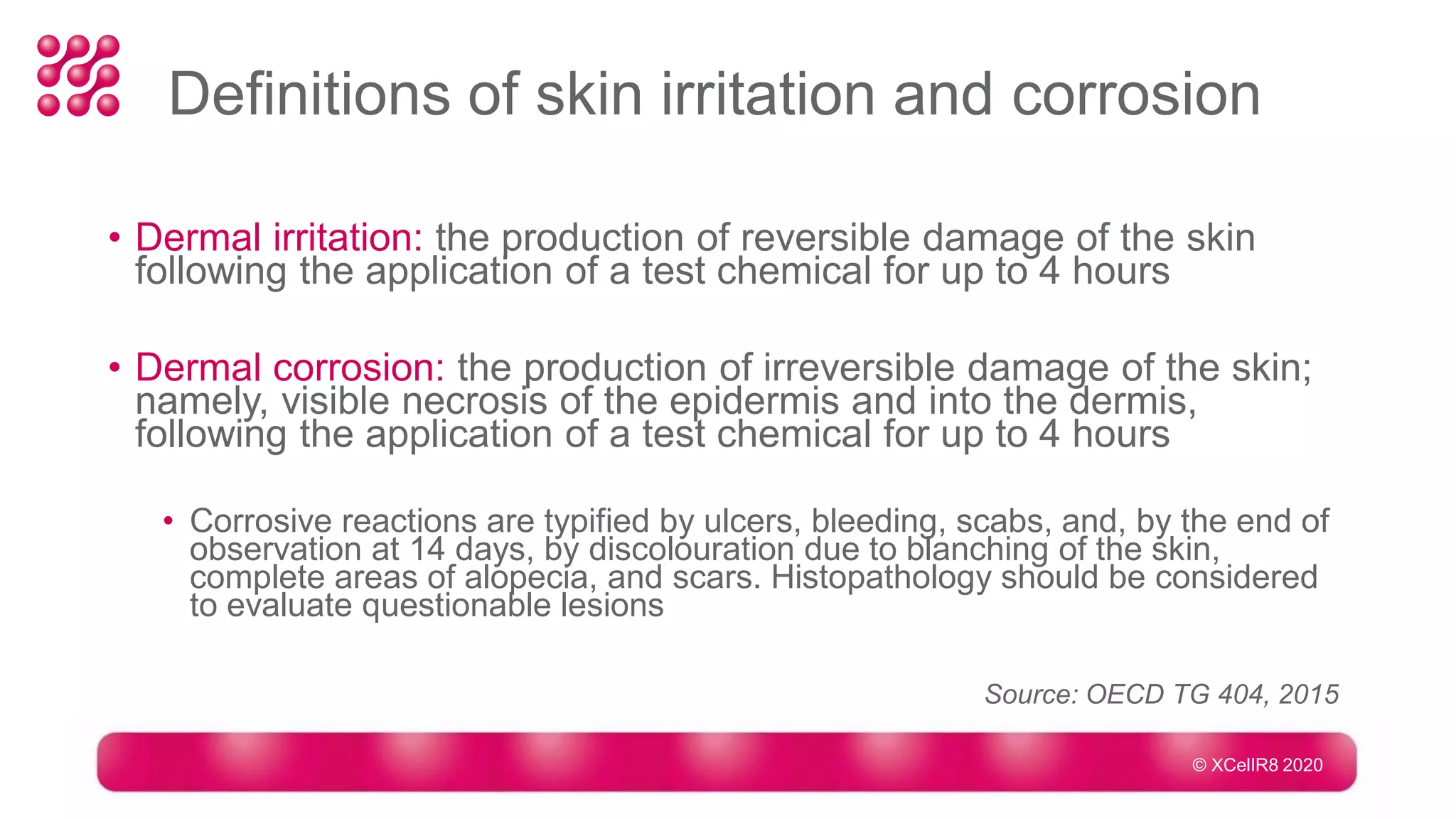 In vitro skin corrosion test methods | PDF