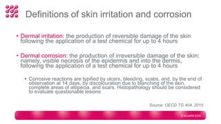 In vitro skin corrosion test methods | PDF