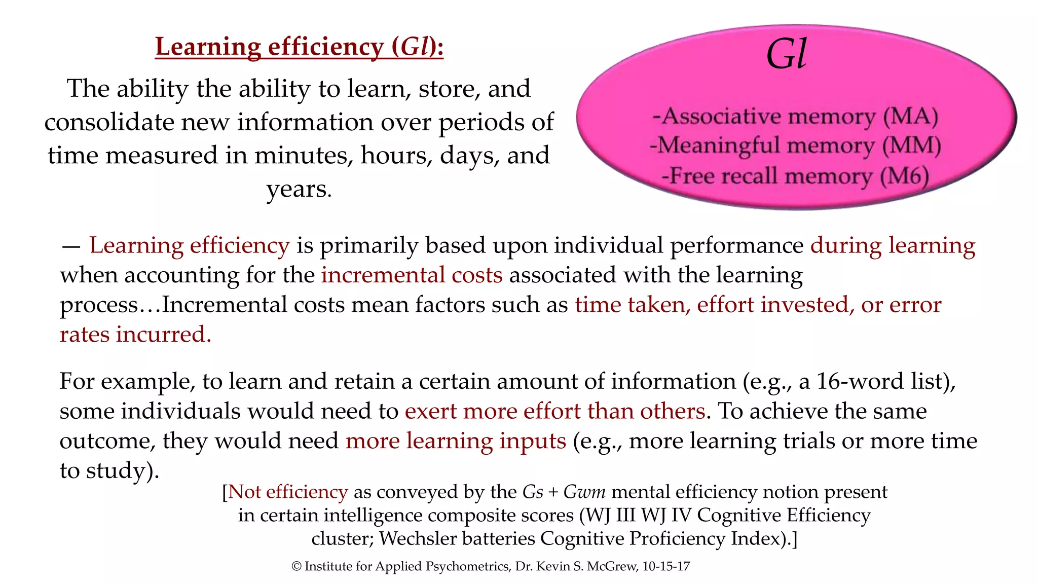 The Evolution of the Cattell-Horn-Carrol (CHC) Theory of Intelligence ...