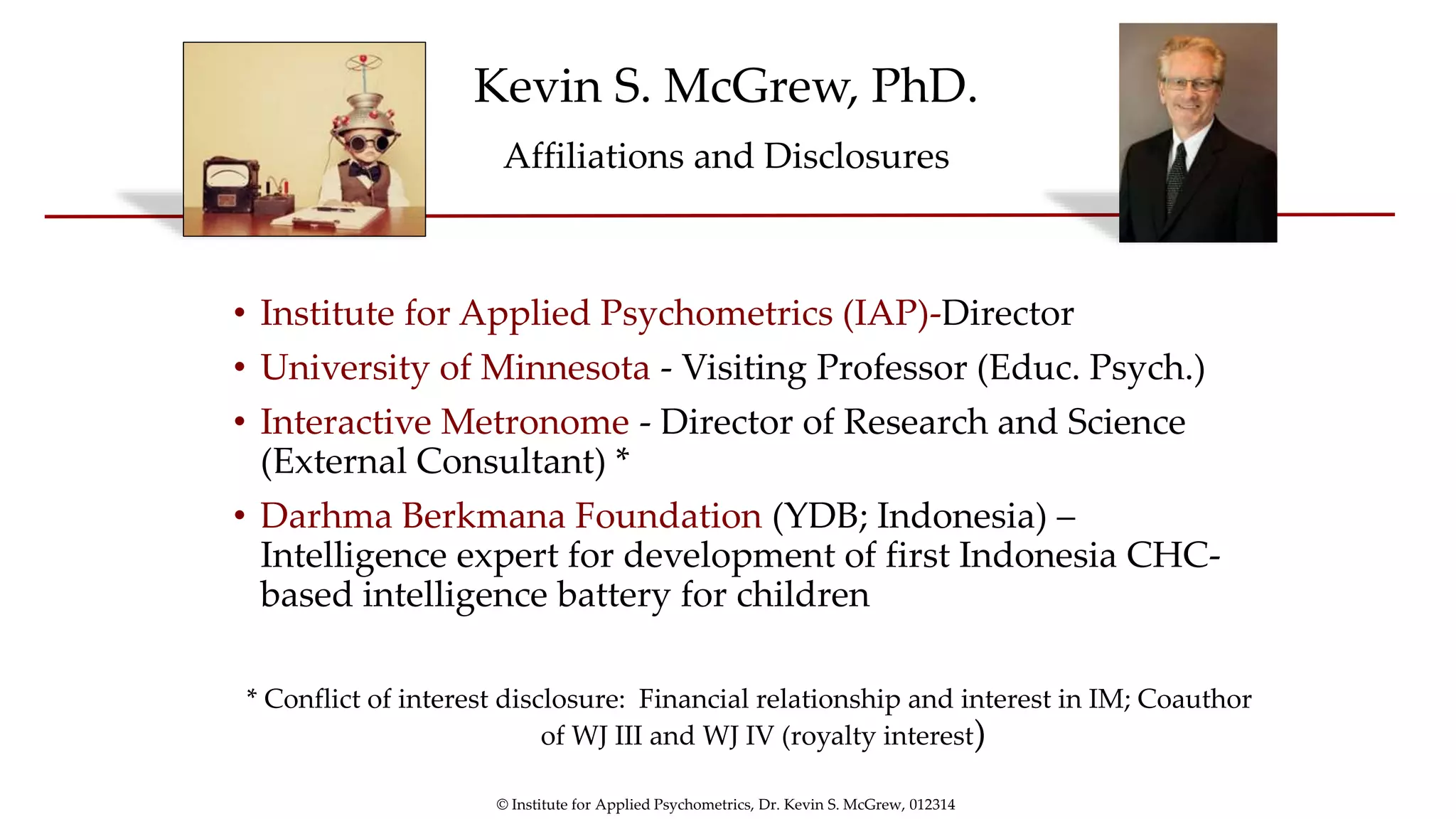 The Evolution of the Cattell-Horn-Carrol (CHC) Theory of Intelligence ...