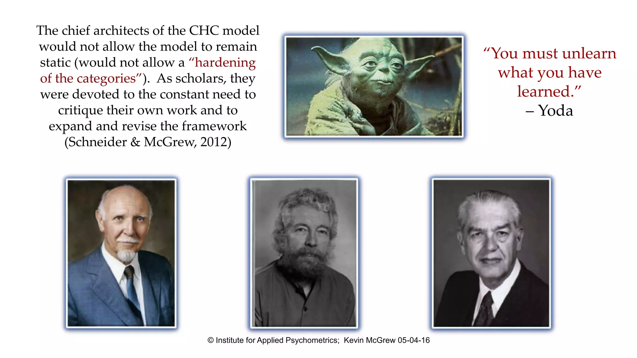 The Evolution of the Cattell-Horn-Carrol (CHC) Theory of Intelligence ...