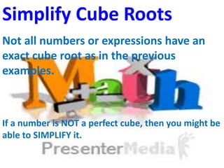 cubes and cube root | PPTX