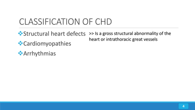 Congenital structural heart defects. | PPT