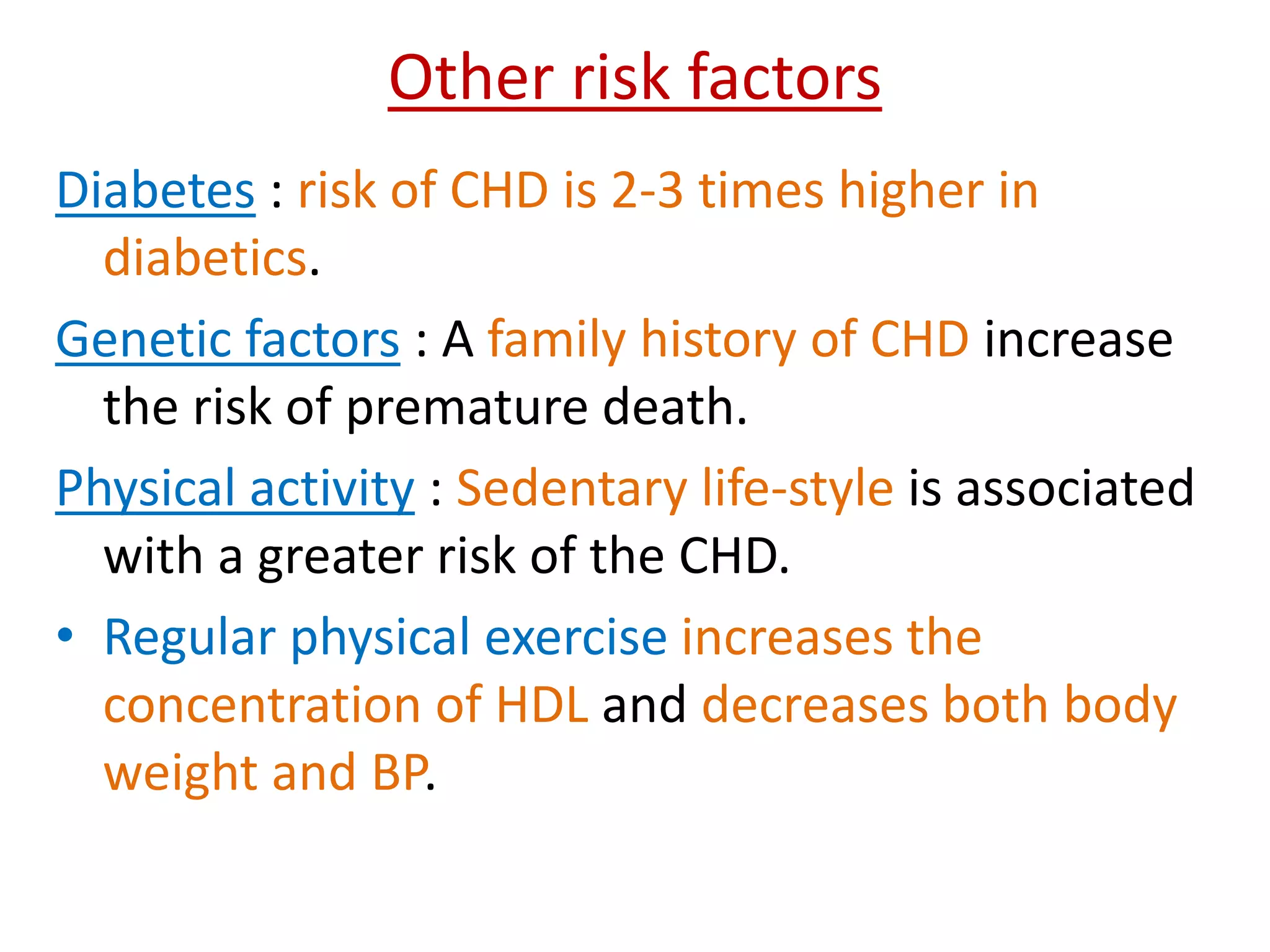 Epidemiology of Coronary Heart Diseases (CHD) | PPTX