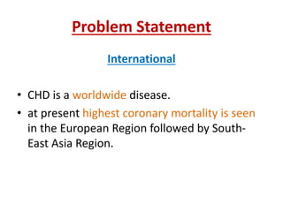 Epidemiology of Coronary Heart Diseases (CHD) | PPTX