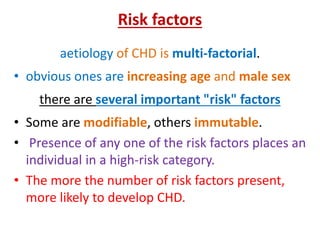 Epidemiology of Coronary Heart Diseases (CHD) | PPTX