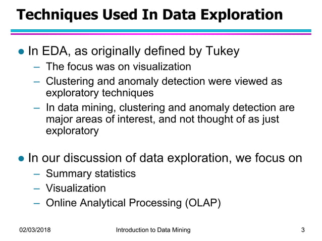 Data Exploration.pptx | Databases | Computer Software and Applications