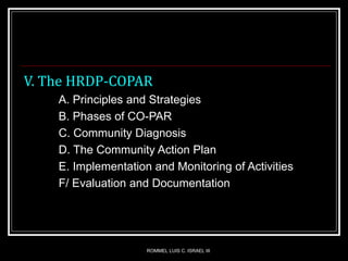 COMMUNITY HEALTH DEVELOPMENT Course Outline | PPTX