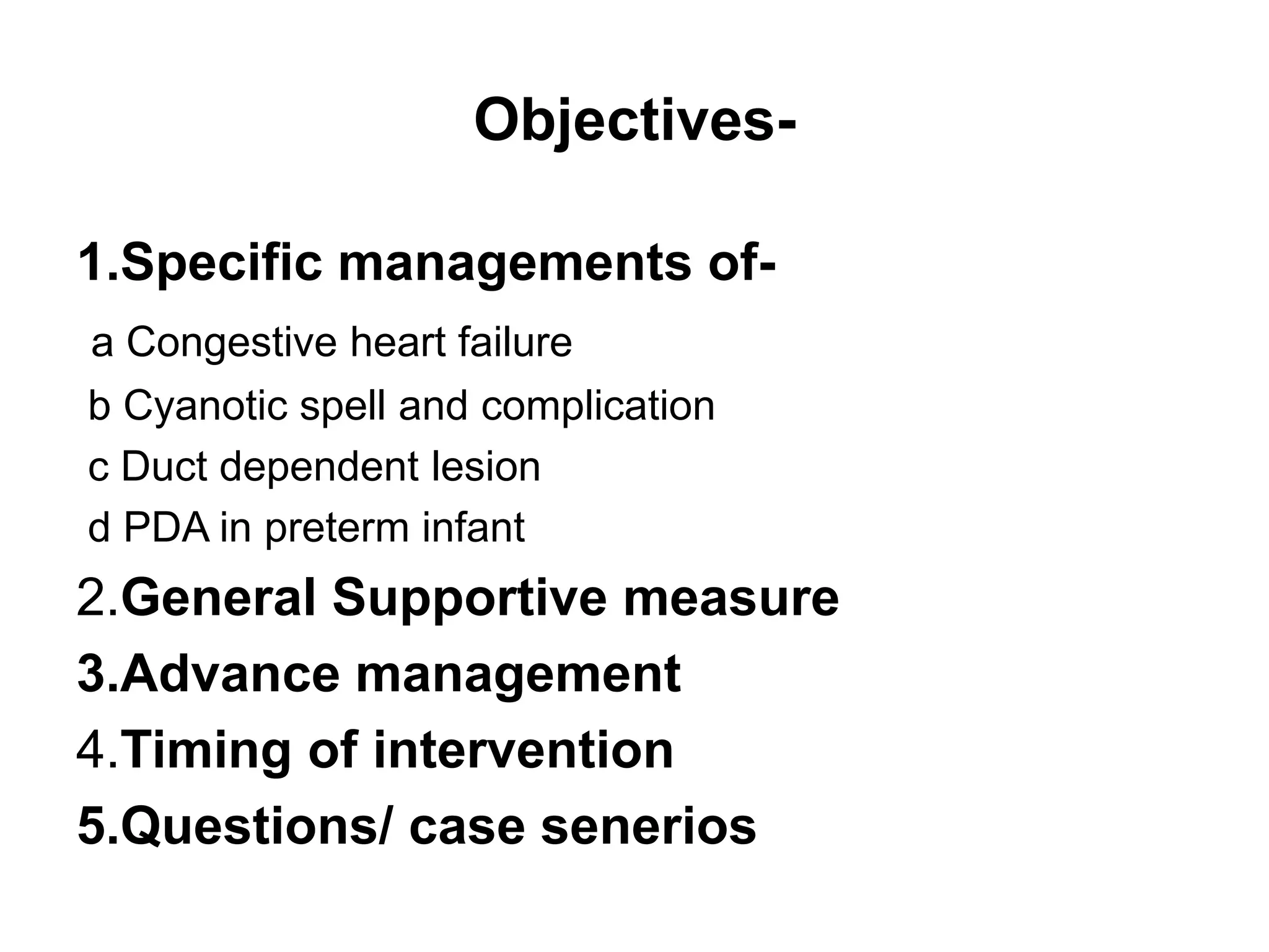 Chd management | PPTX