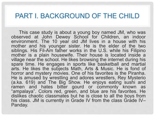 A Case Study about Child Development - JM | PPTX