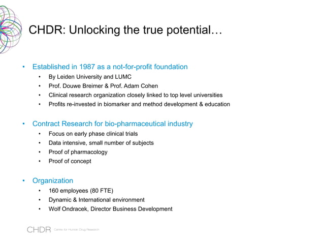 SmB café 16 May '13 - CHDR - Wolf Ondracek | PPT