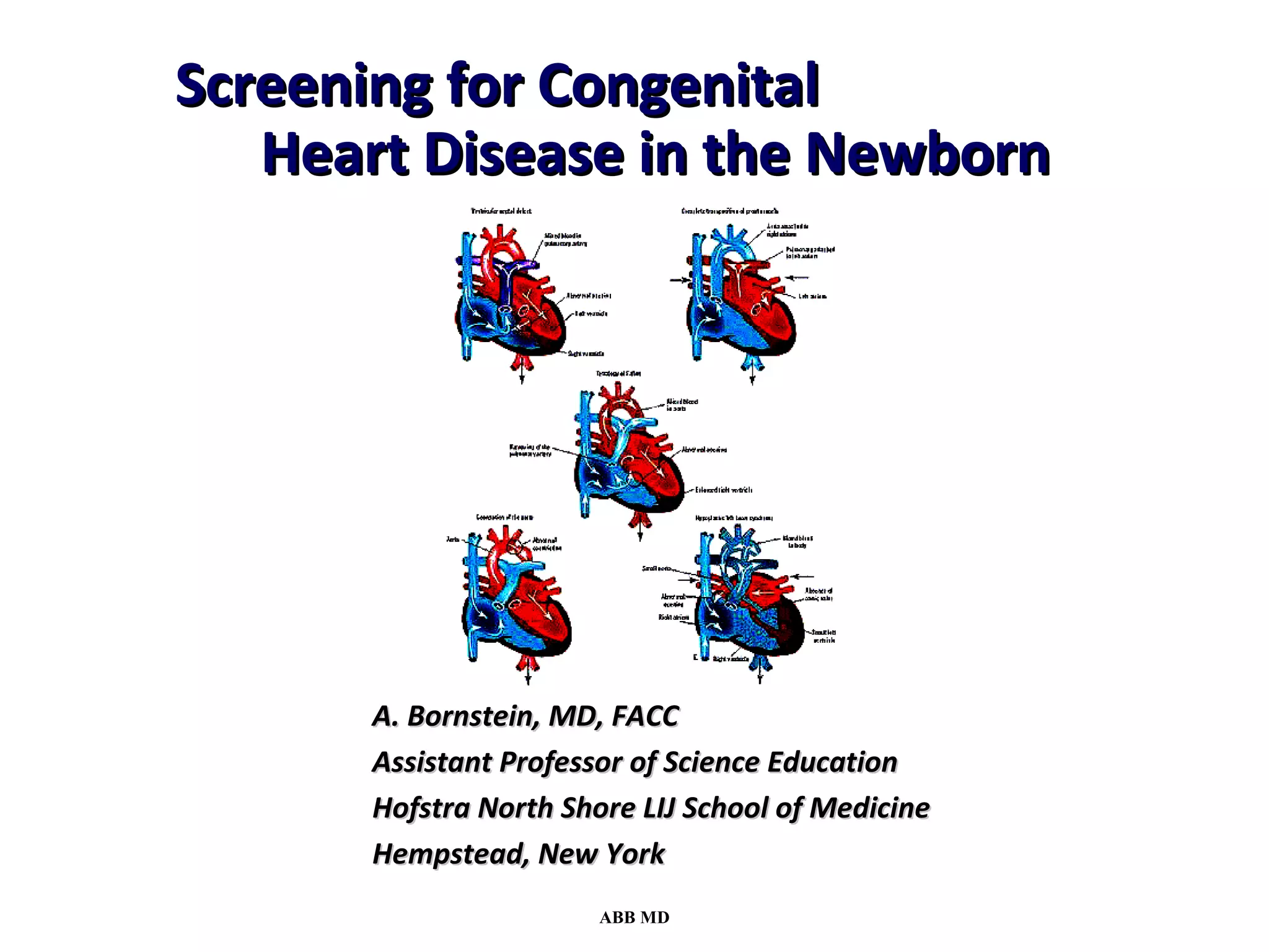 CHD Screening in Newborn | PPT | Heart and Cardiovascular Diseases ...