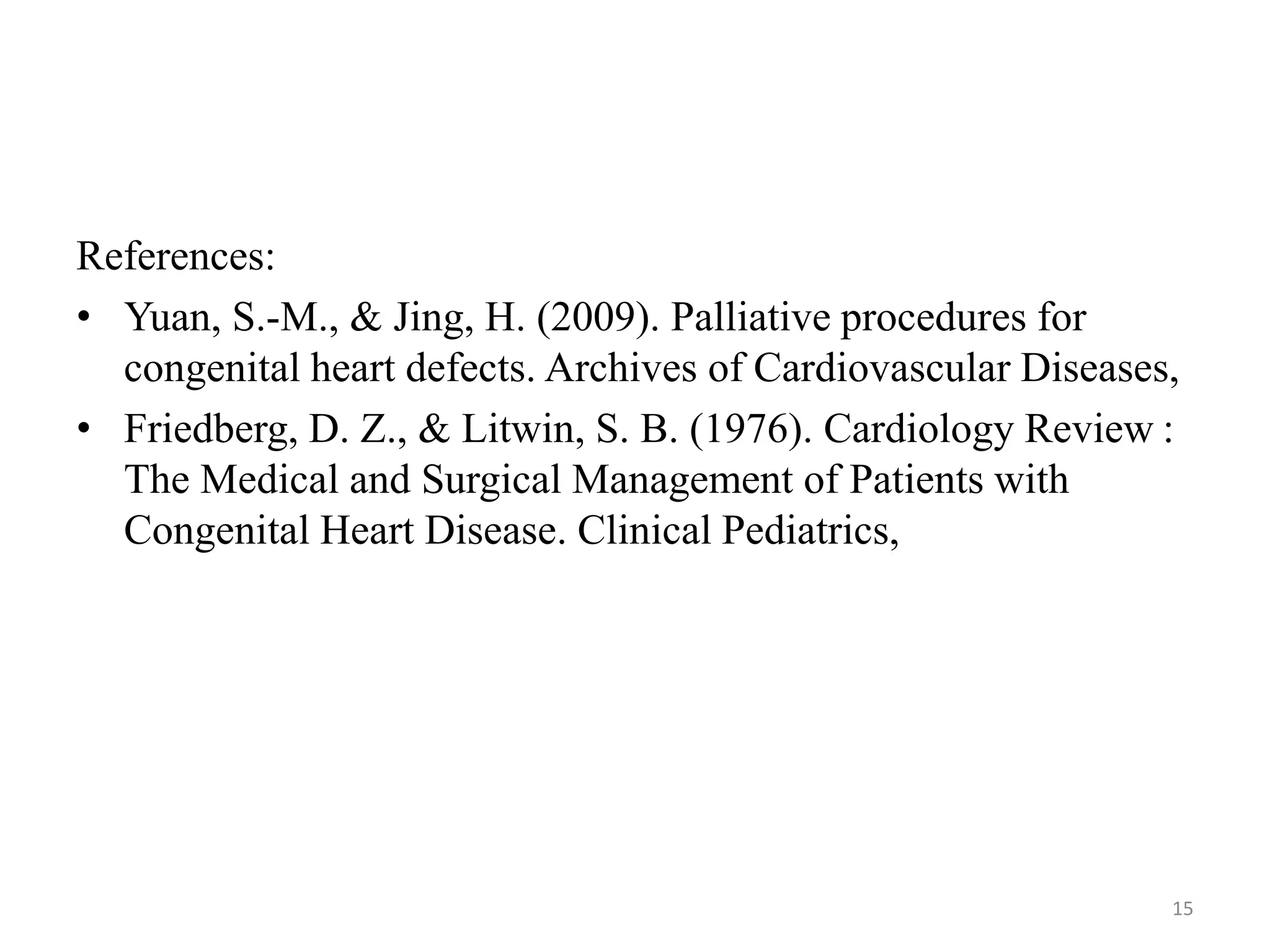 Chd surgical procedure | PPTX