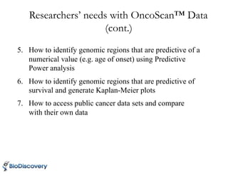 Affymetrix OncoScan®* data analysis with Nexus Copy Number™ | PPT