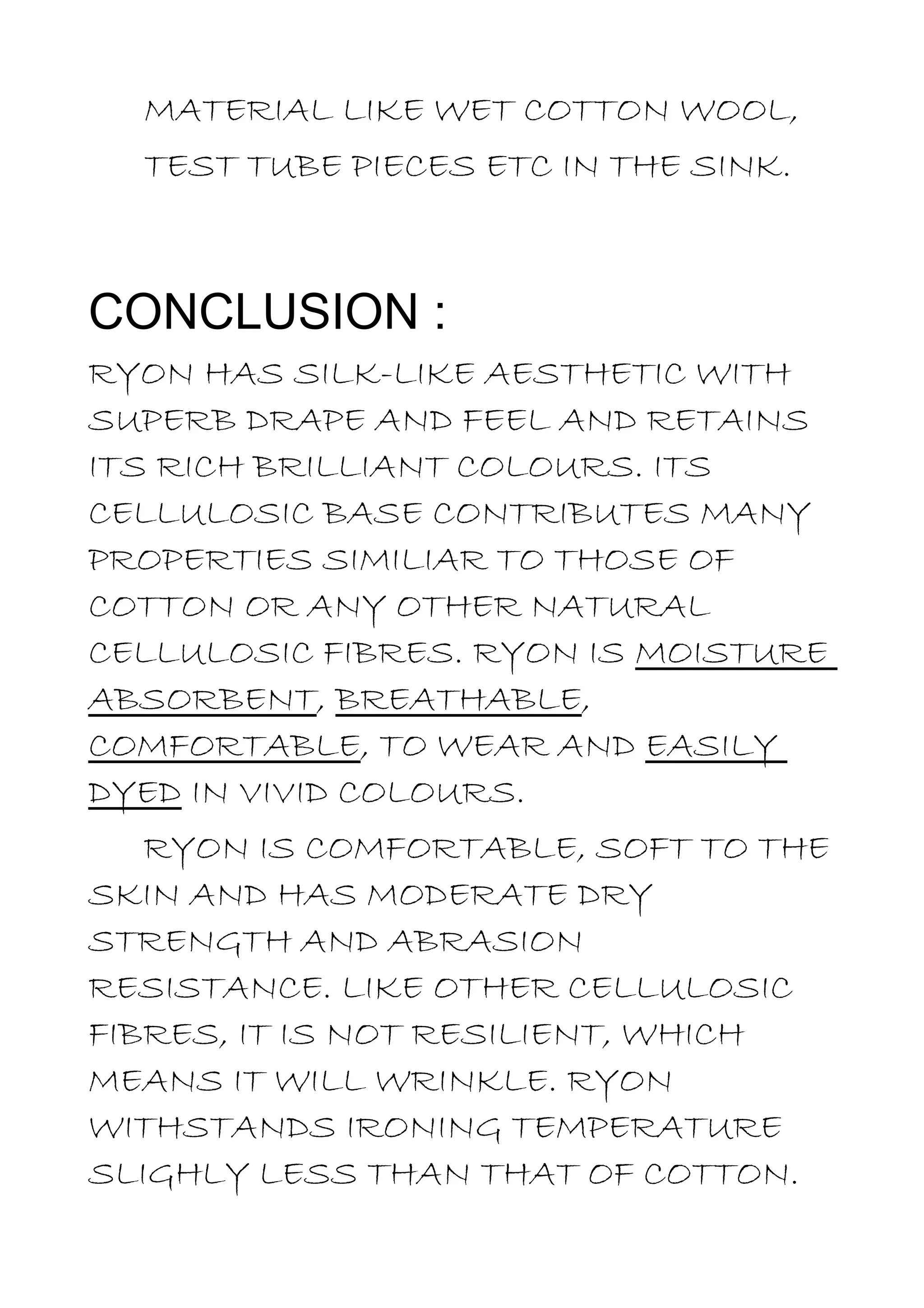 To prepare rayon from cotton wool.(class 12 ) | ODT